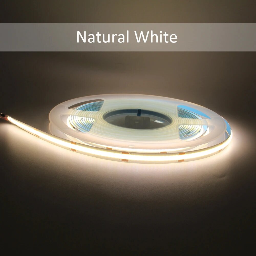 Светодиодная лента COB Nature White 4000K, 1m, 12V