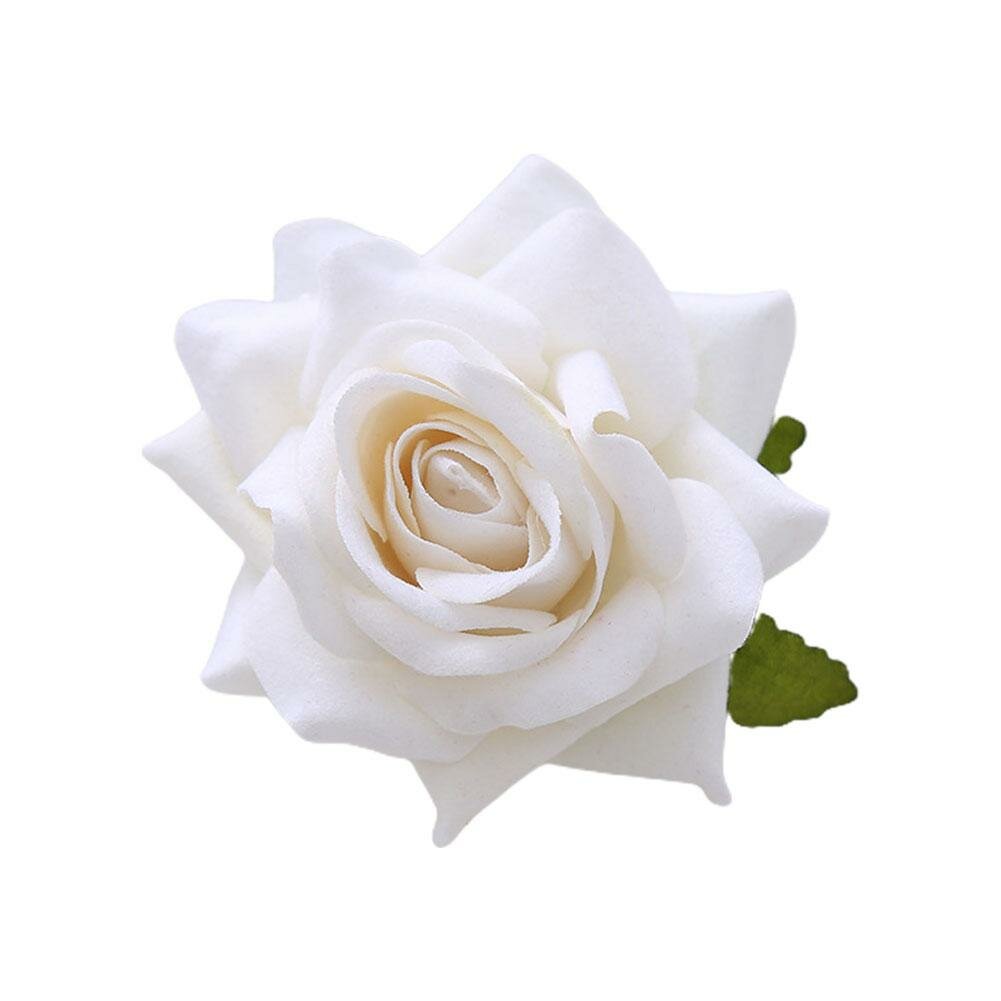 Ретро-красная розовая роза, стильная, элегантная, модная заколка для волос, боковая заколка, аксессуары для волос