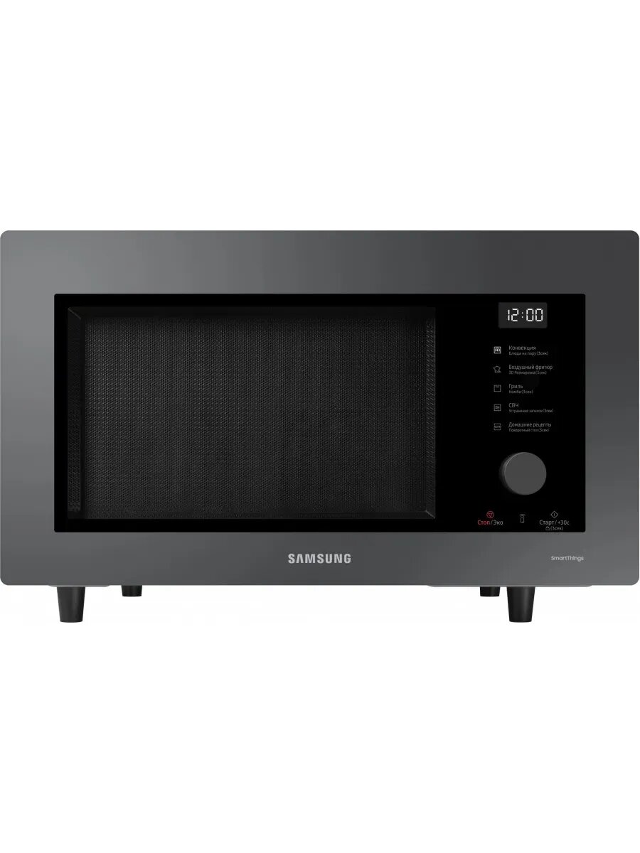 Микроволновая печь Samsung MC32DB7746KCBW 32л, 900Вт, гриль 1500Вт, конвекция, керамическая эмаль, антрацит