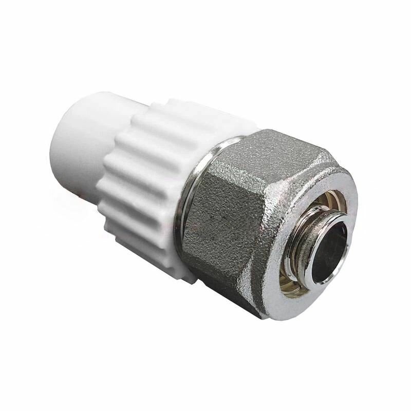 Ниппель комбинированный Valfex для соединения PPR-PE труб, 20х16 200-50, белый