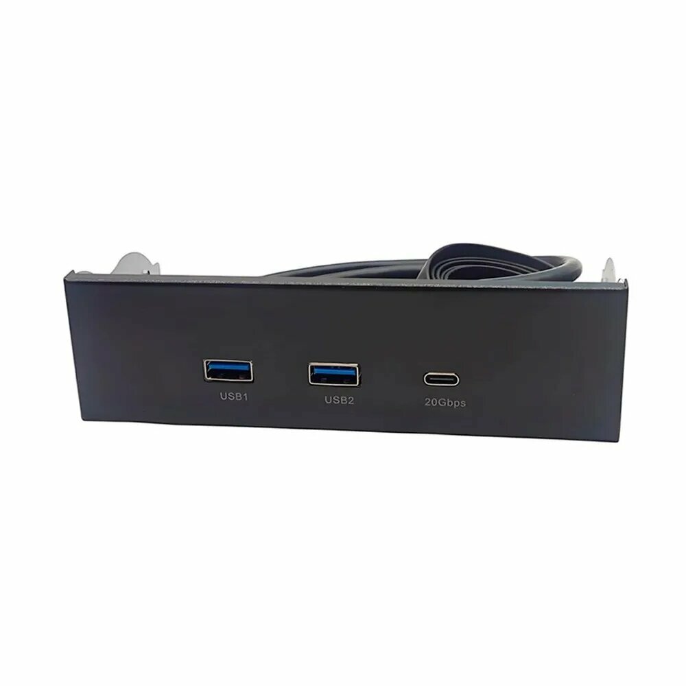 Концентратор на передней панели с 5,25-дюймовым отсеком с разъемом USB3.2 и портом Type C для использования на офисных ПК