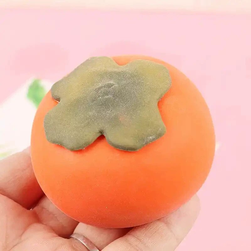 Креативная игрушка из искусственных фруктов сладкого апельсина для вентиляции и снятия скуки, шарик из муки с медленным