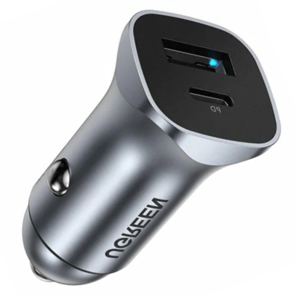 АЗУ UGREEN CD130 USB-C/USB-A Car Charger 30W (40858) Grey (Серый)