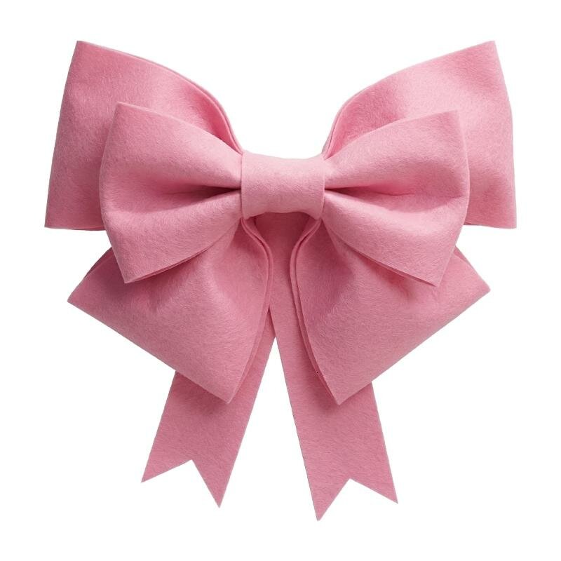 Большой тканевый бант для праздника, Розовый - M