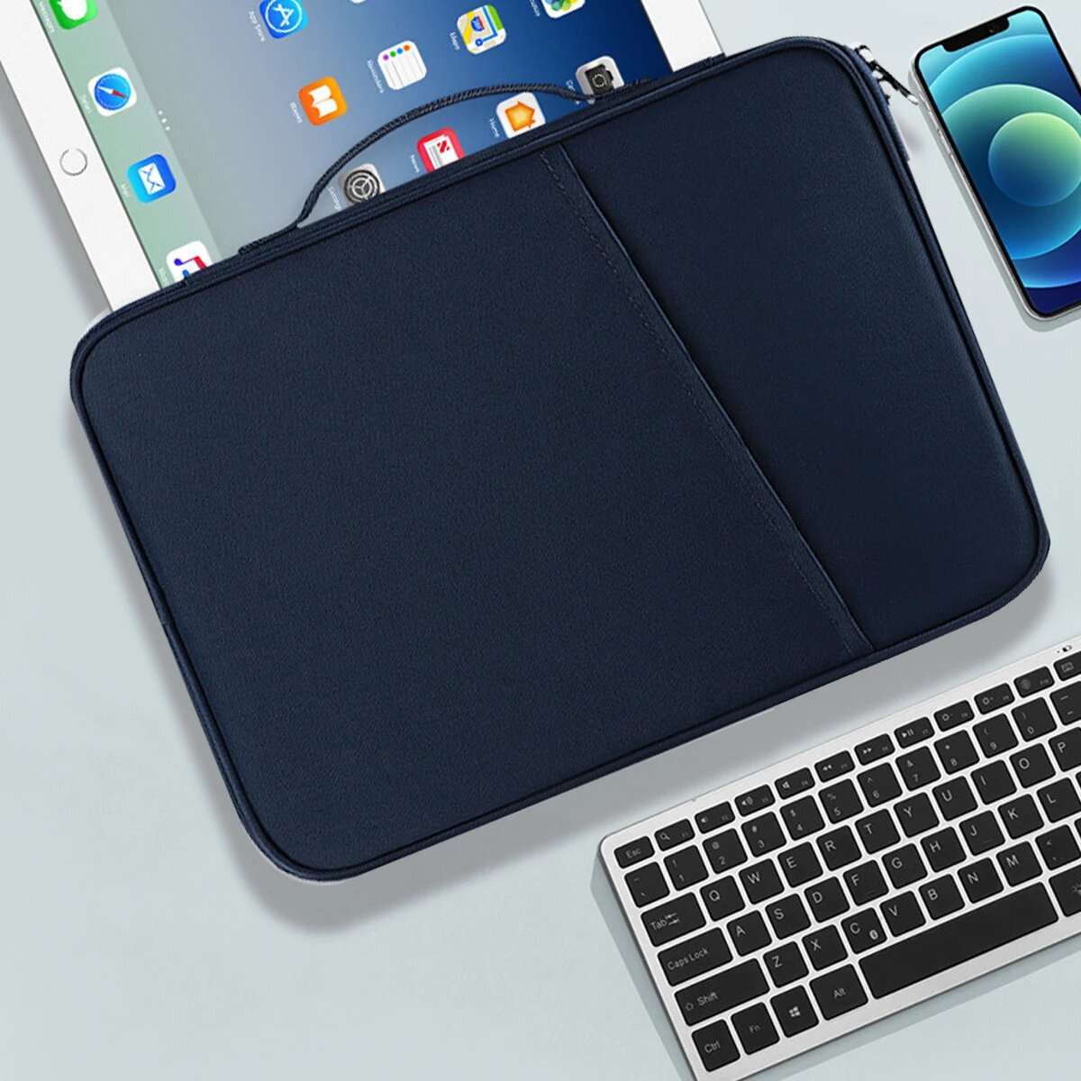 Серый чехол для планшета 10-13" iPadBagYX6661-Black