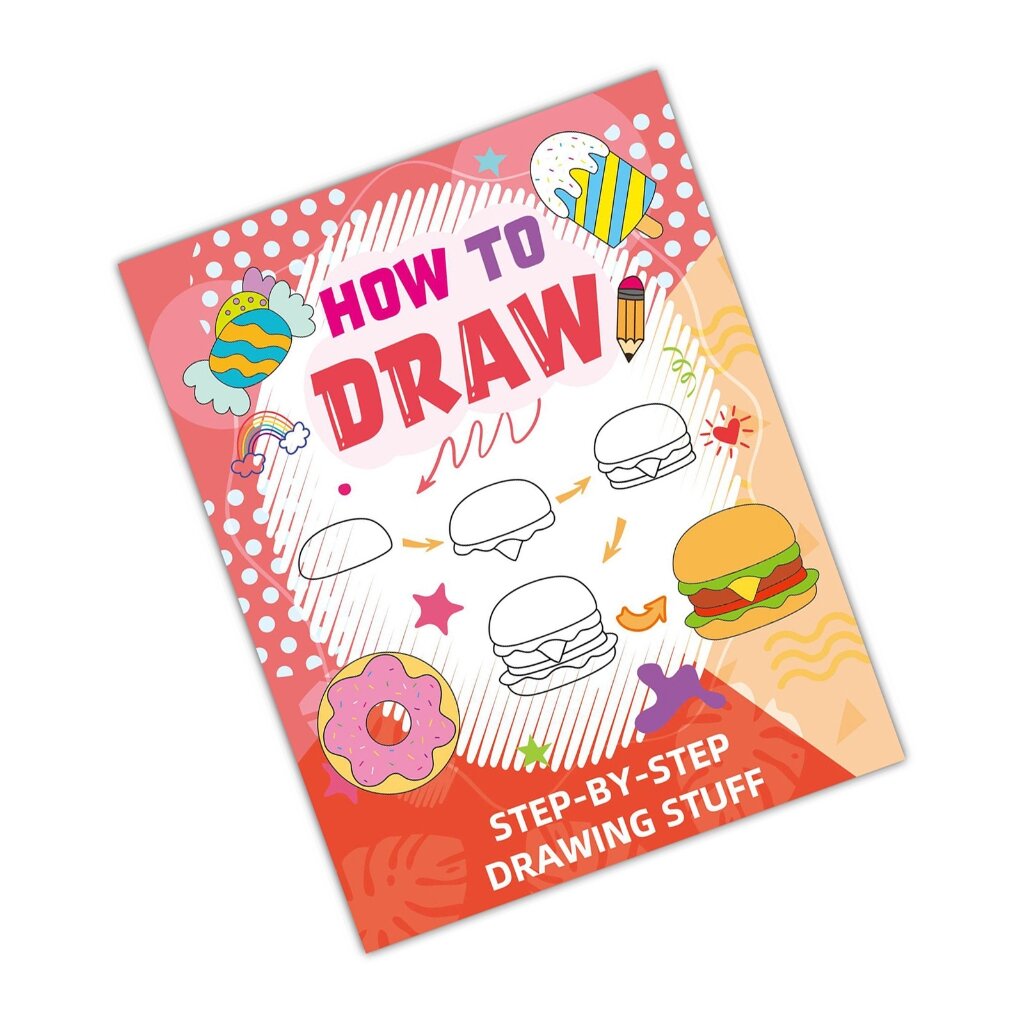 Детская книжка для рисования с мультяшными животными и забавными граффити на палочке, книжка с картинками-тип еды