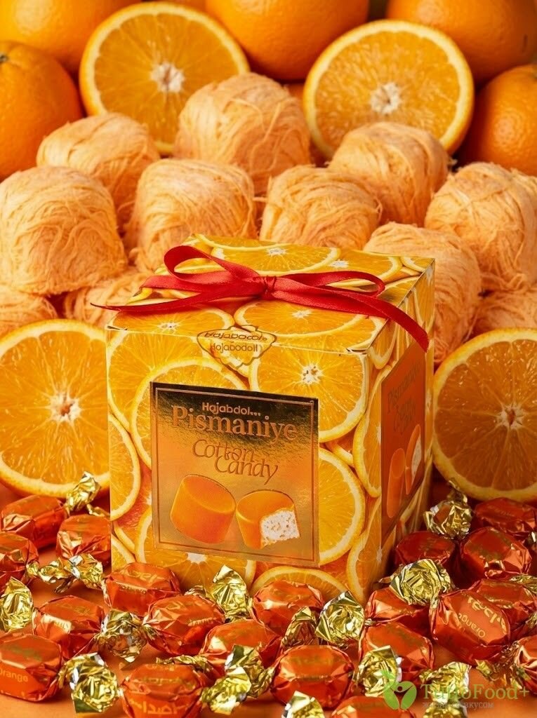 Конфеты HAJABDOLLAH из пишмание со вкусом апельсина во фруктовой глазури 300г