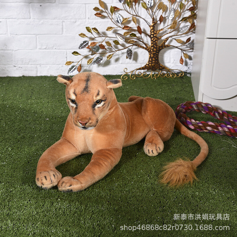 Реалистичная большая плюшевая игрушка льва, подушка, плюшевая игрушка льва, детская игрушка для мальчиков и девочек, напрямую от производителя