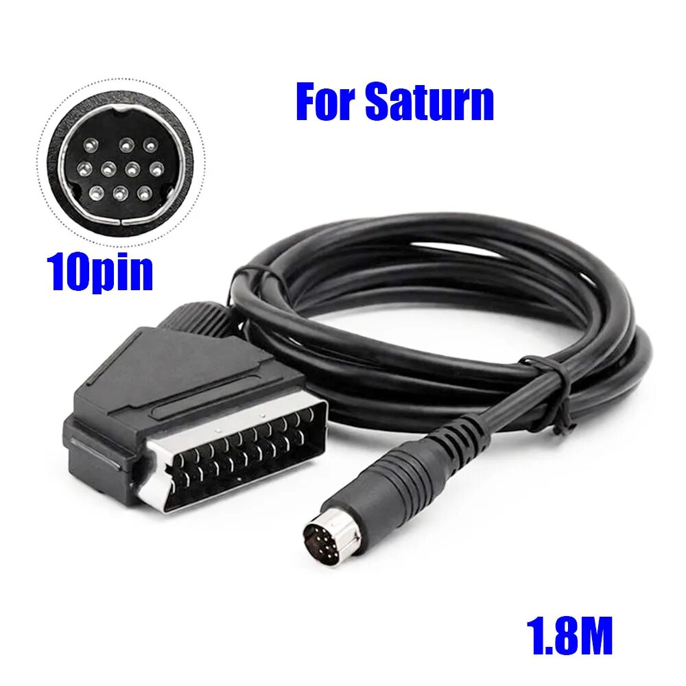 RGB Scart кабель 1,8 м для ретро-консолей Saturn