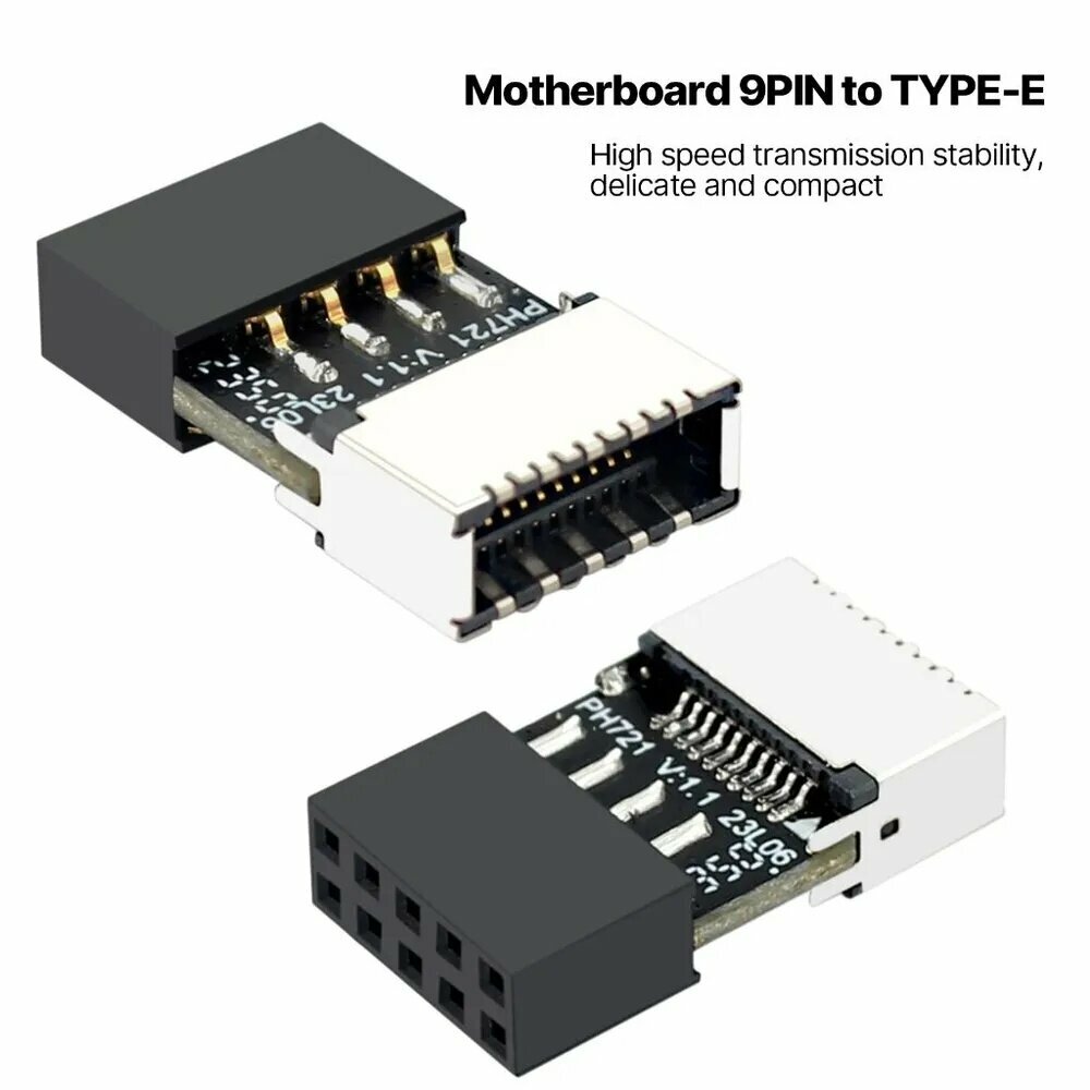 USB 2.0 9PIN Type E 20PIN конвертер — фото 1