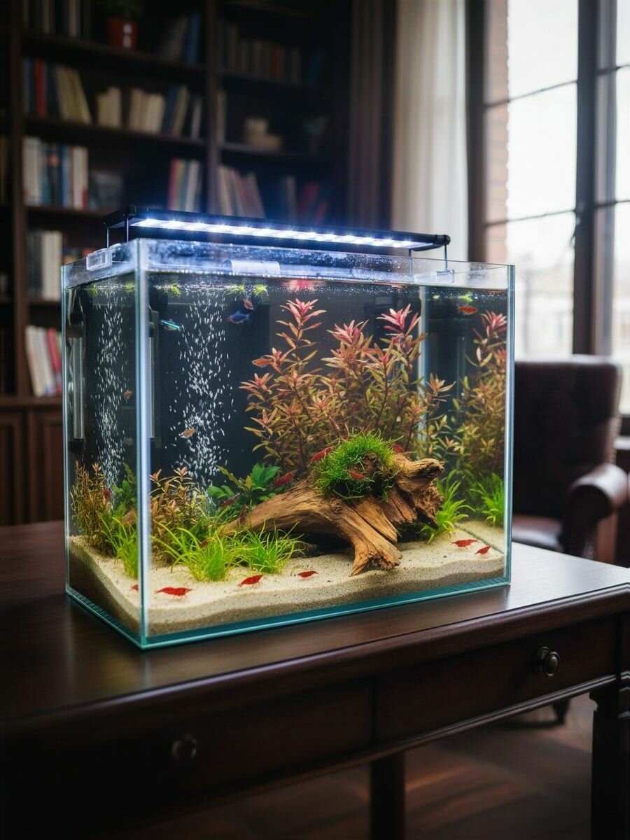 Коряга кизила для аквариума и террариума, натуральная природная декорация/Креветкин дом