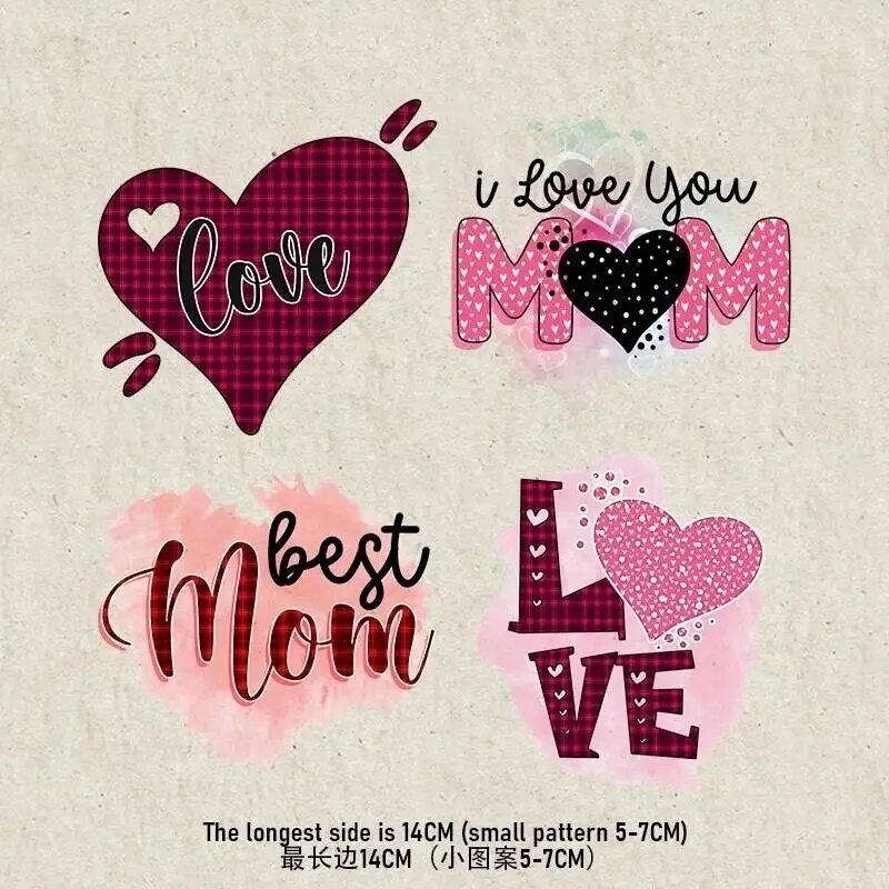 Набор розовых букв для декорирования одежды JCTH-0245-1