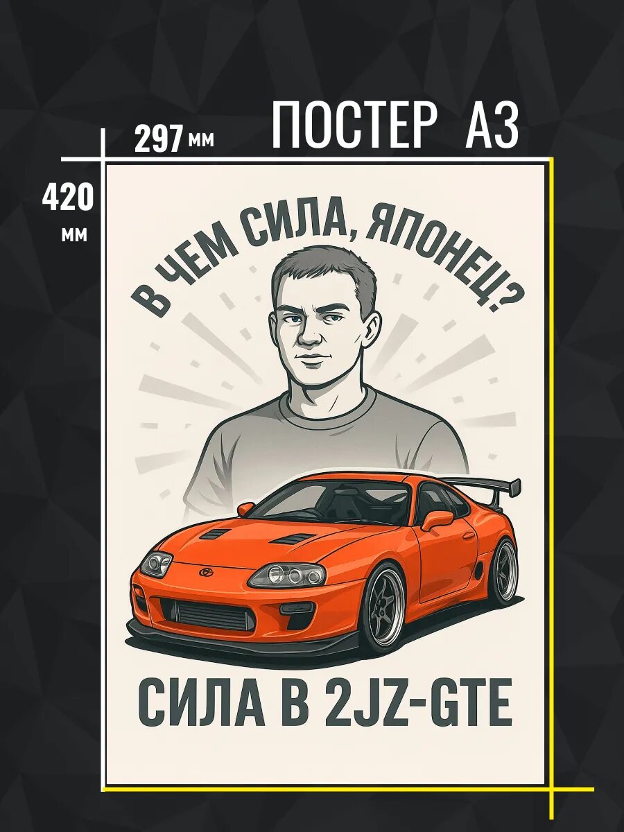 Постеры на стену Toyota Supra JDM авто