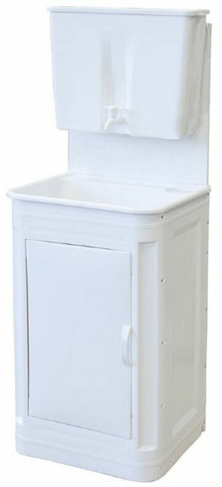 Умывальник Мойдодыр-Чистюля пластиковый, бак 17л без ЭВН, разборная тумба