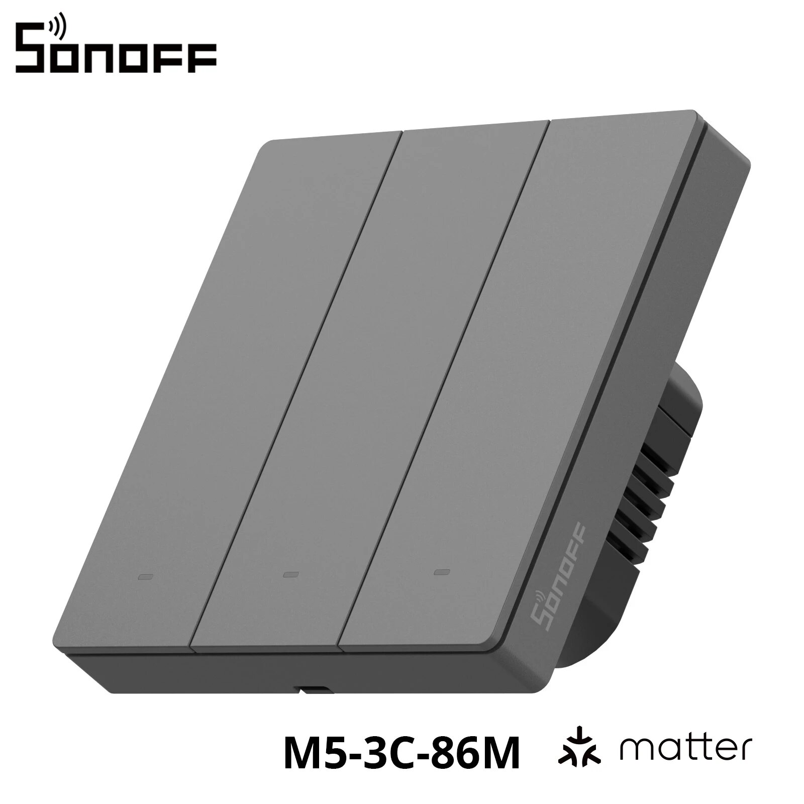 SONOFF M5-3C-86M Matter умный выключатель