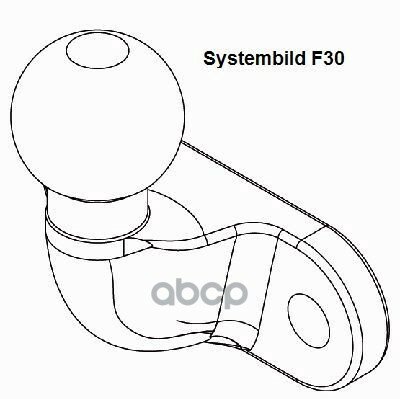 Фаркоп Mercedes X-Class 2017-2020, Nissan Navara 2005-2015, Renault Alaskan 2017- с фланцевым креплением шара (на 2 болтах) W.
