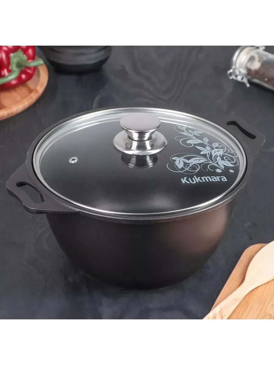 Кастрюля 3 л "Традиция" стеклянная крышка