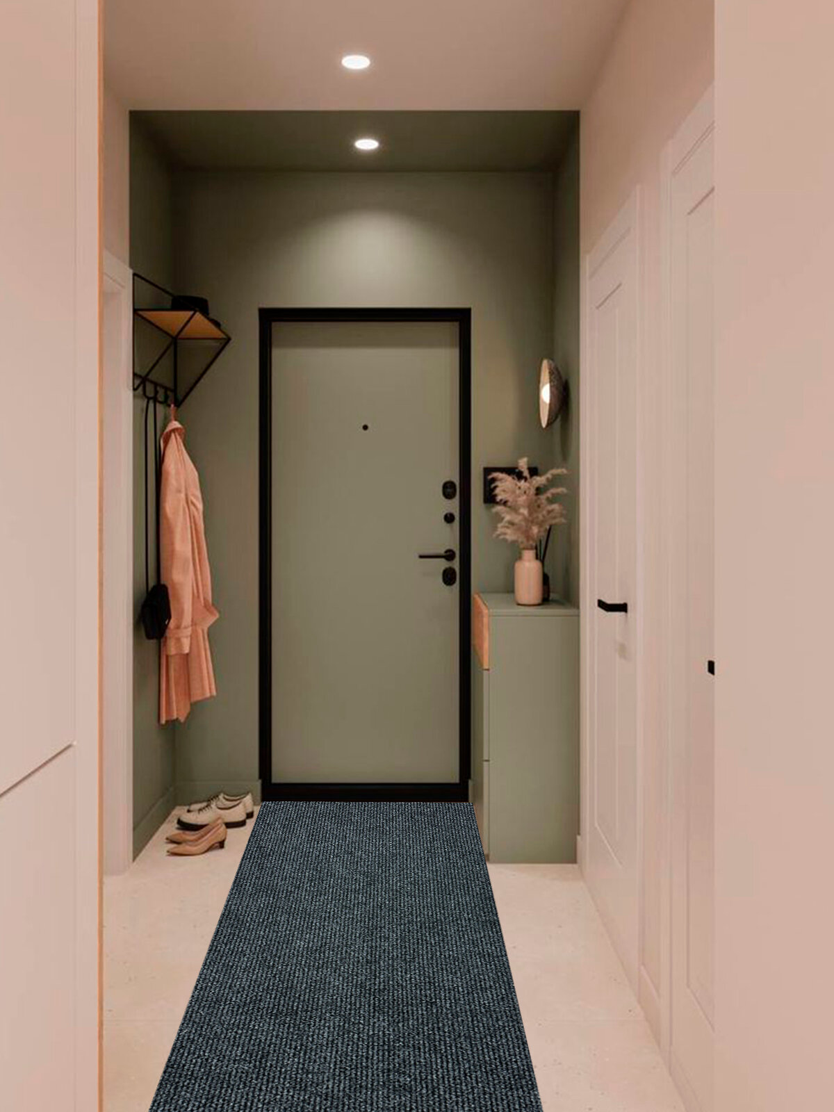 Ковровая дорожка на резине 50х80 см грязезащитная