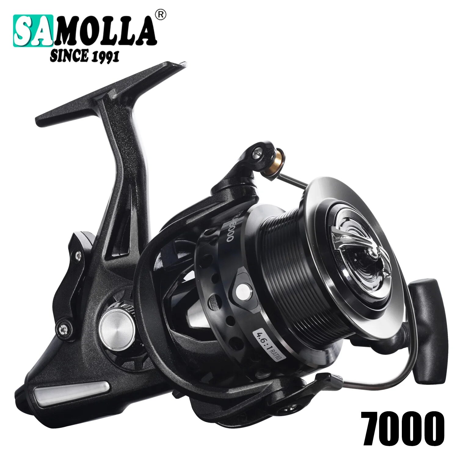 SAMOLLA Катушка спиннинговая 7000, черная