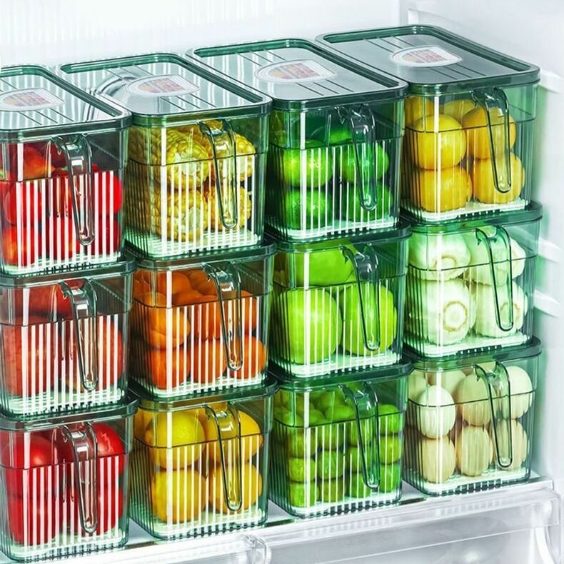 Контейнер для хранения продуктов в холодильнике, пищевой контейнер для кухни, органайзер для яиц и овощей, специальный пищевой контейнер