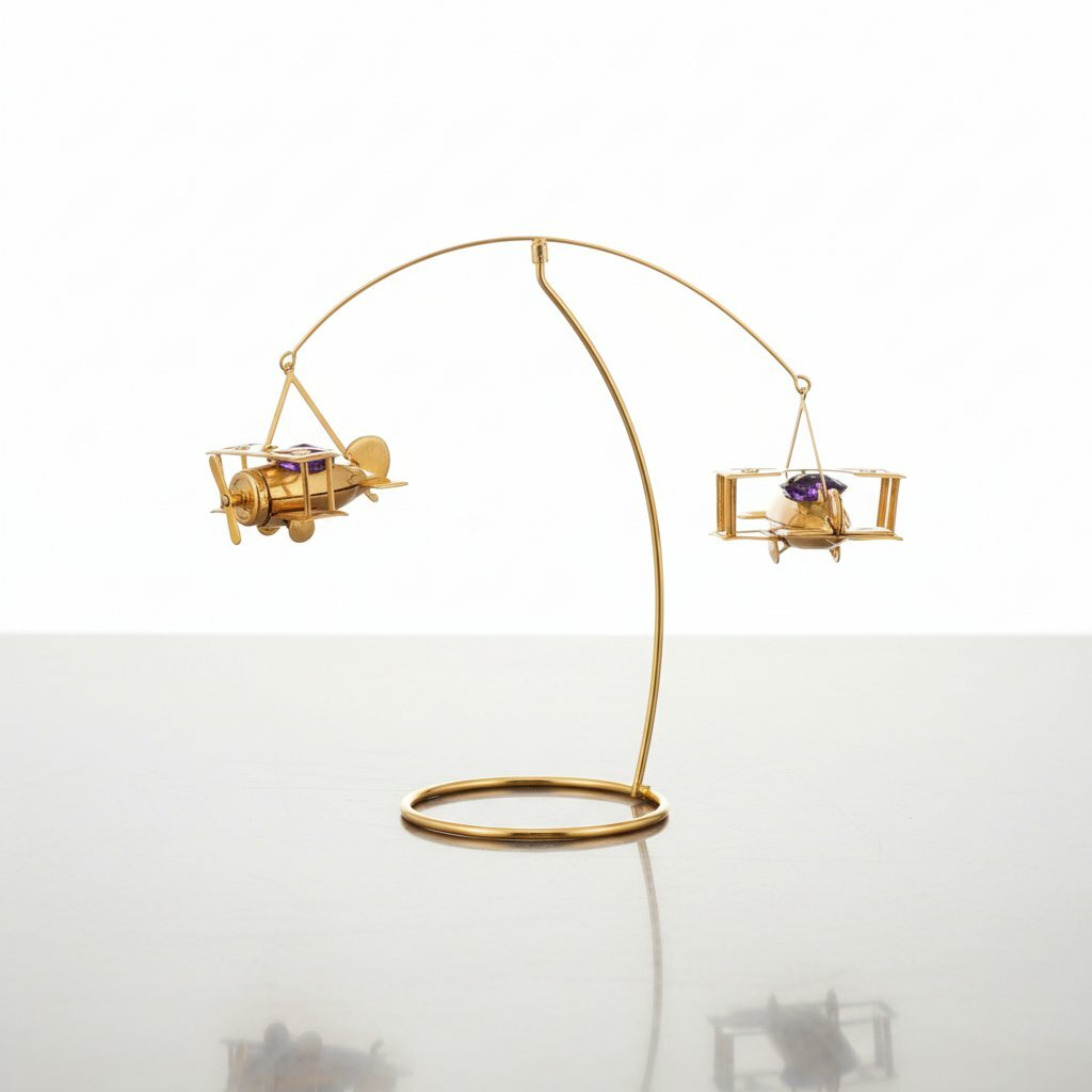 Фигурка Пара самолетиков с цв. кр. A10559 Crystal Temptations, Металл, кристалл