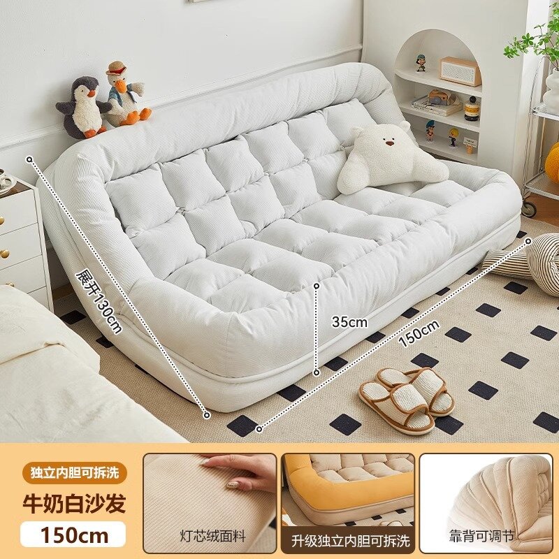 Одноместная кресло-кровать татами для человека и собаки, маленький диван для спальни, большой диван для гостиной, ленивый диван