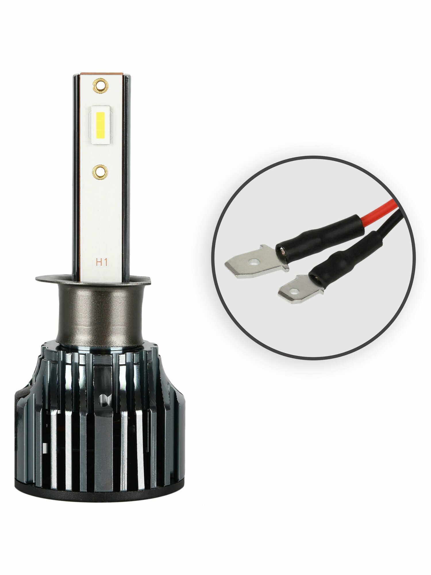 H1 Светодиодные лампы LED для Kia, Ceed, ED, хэтчбек, рестайлинг, для дальнего света Киа, Сид, 2010-2012г. с галогеновыми фарами H1