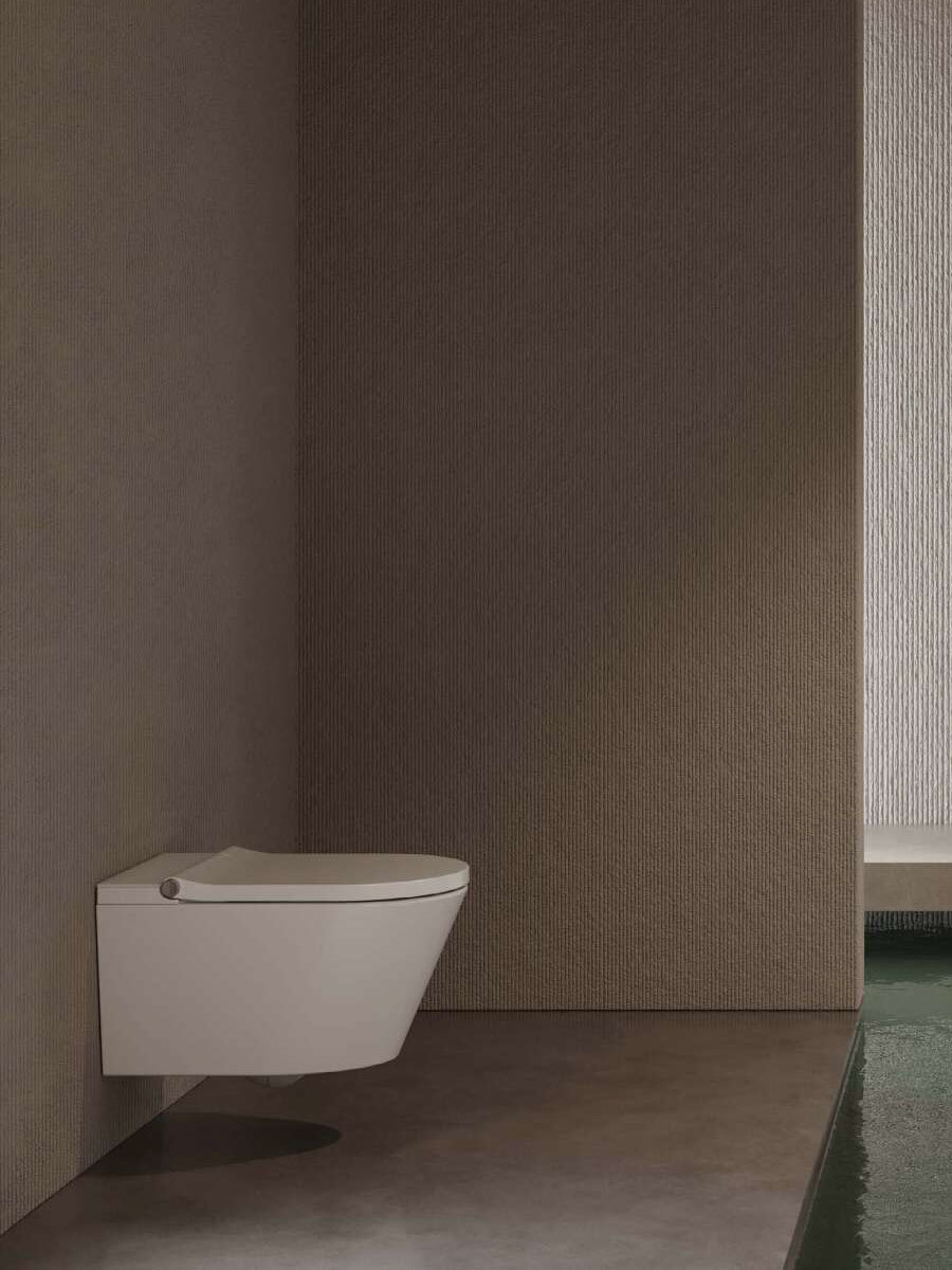 Комплект подвесного безободкового унитаза HATRIA H-SMART Y9D301 с крышкой-биде и пультом ДУ