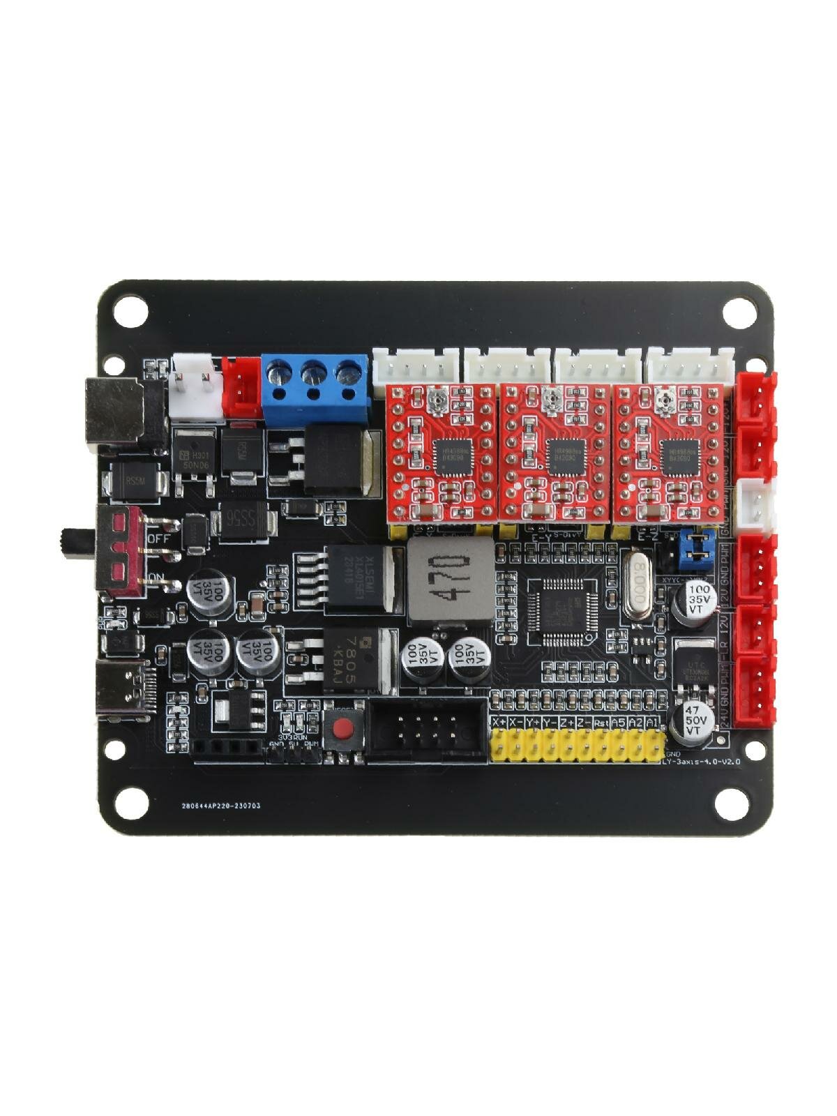 Трехосевая плата управления с ЧПУ 4.0