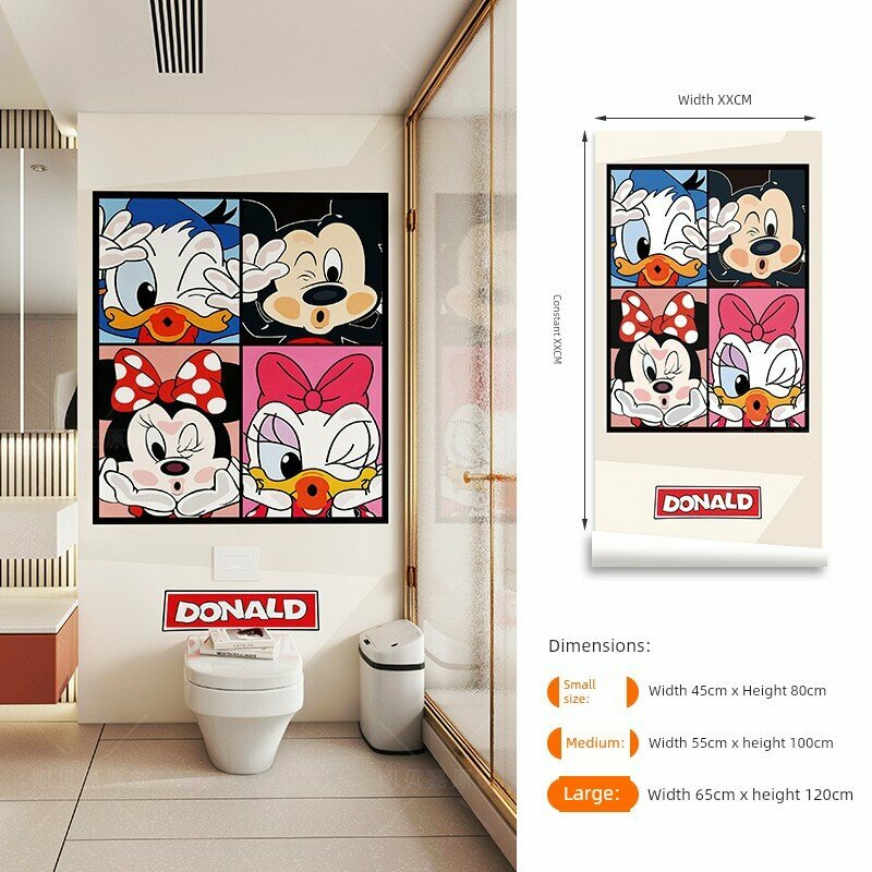 Наклейки для ванной комнаты, наклейки на плитку, водонепроницаемые наклейки для стен ванной и туалета, декоративные