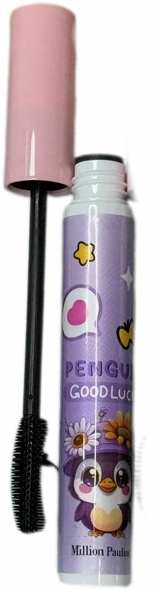 Тушь для ресниц черная, изогнутая кисть Violet, 9 мл.