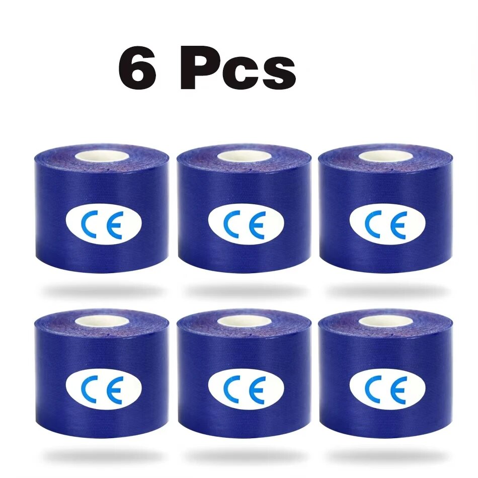 WOSWEIR 6 шт. кинезиологическая лента, спортивные эластичные ленты для восстановления, тренажерный зал, фитнес-бинты, Jiont, поддержка мышечной боли, наколенники