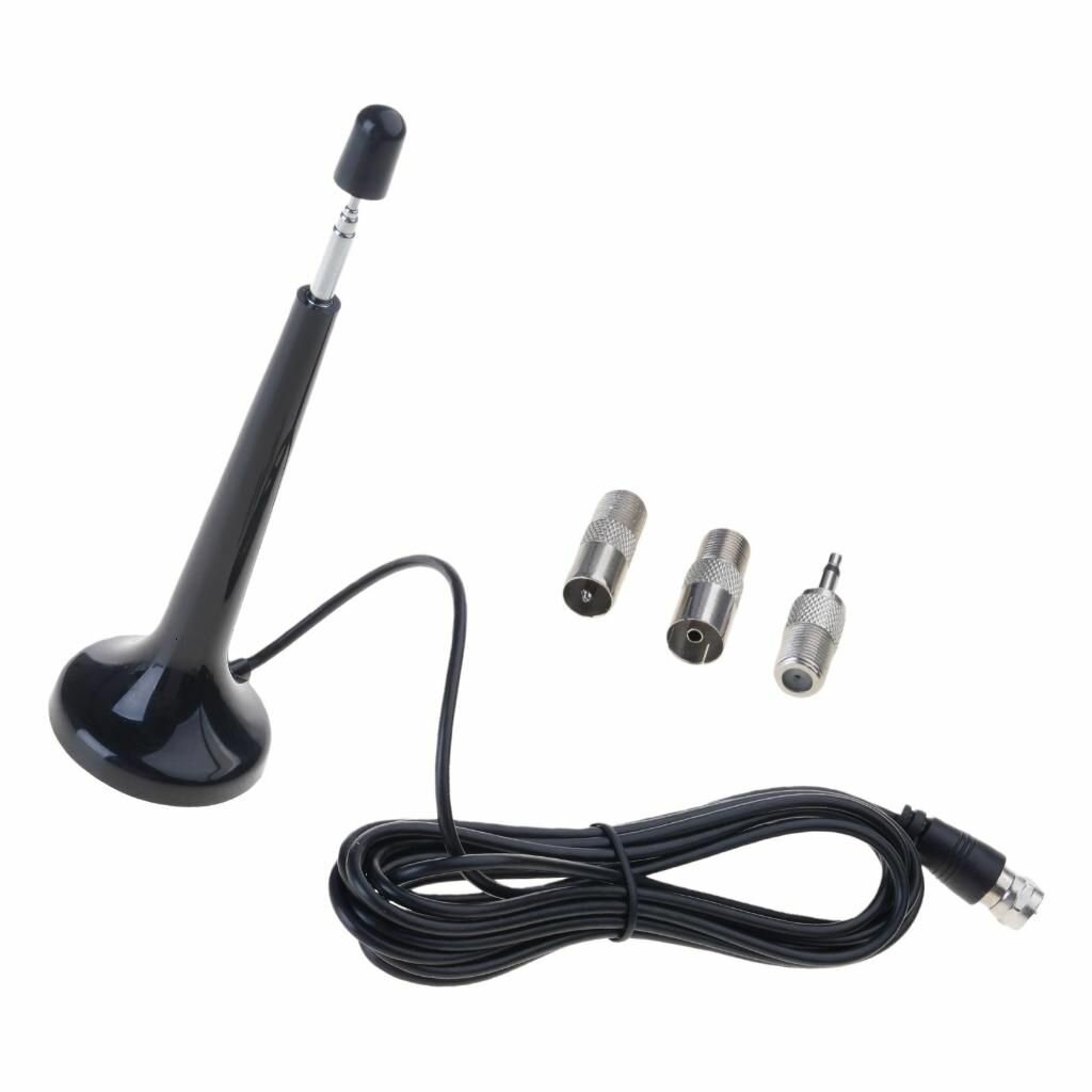 DAB FM антенна с высоким коэффициентом усиления, 75 Ом, С тремя адаптерами