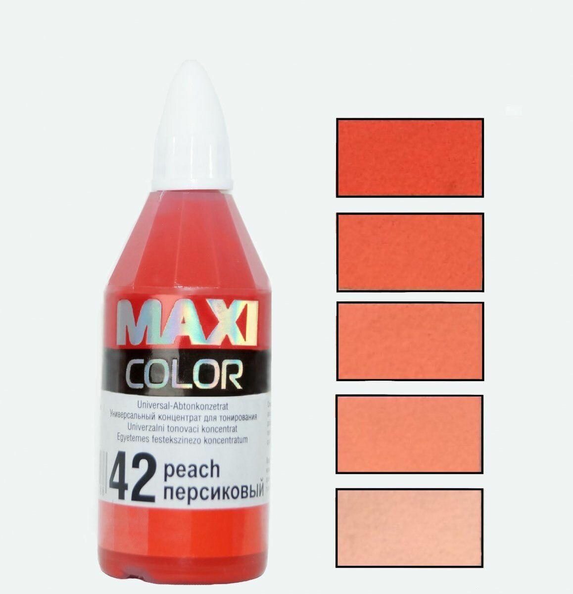 Колер Maxi-color, Универсальный концентрат для тонирования №42 Peach (персиковый) 40 мл