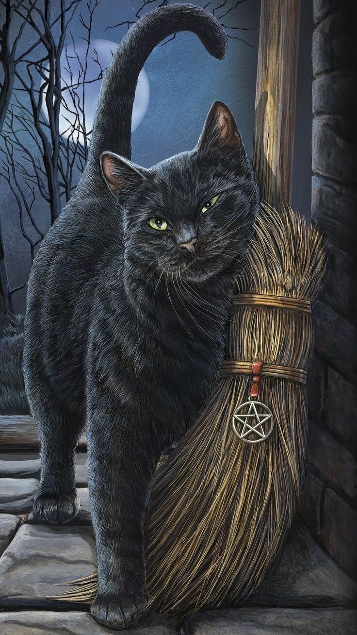 Алмазная живопись "Карты Таро, искусство, кошки", 5D, круглая, 40x50 см. Производитель: Brose Art.