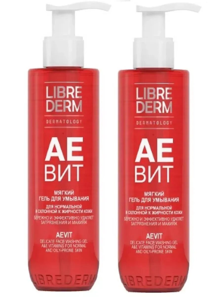 Аевит гель мягкий для умывания 200 мл-2шт