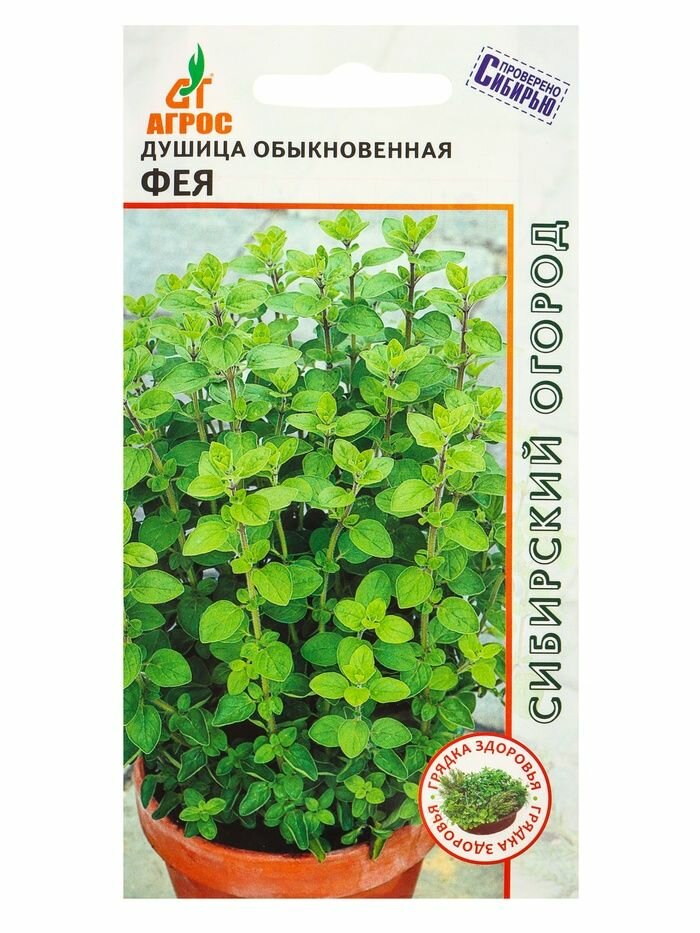 Семена Душица обыкновенная Фея , 0.1 г, Агрос