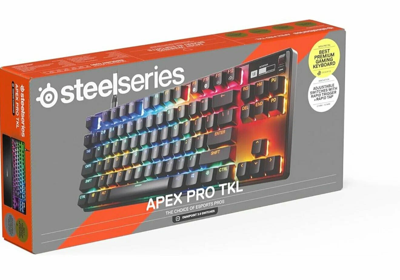 Игровая клавиатура SteelSeries Apex Pro TKL чёрная