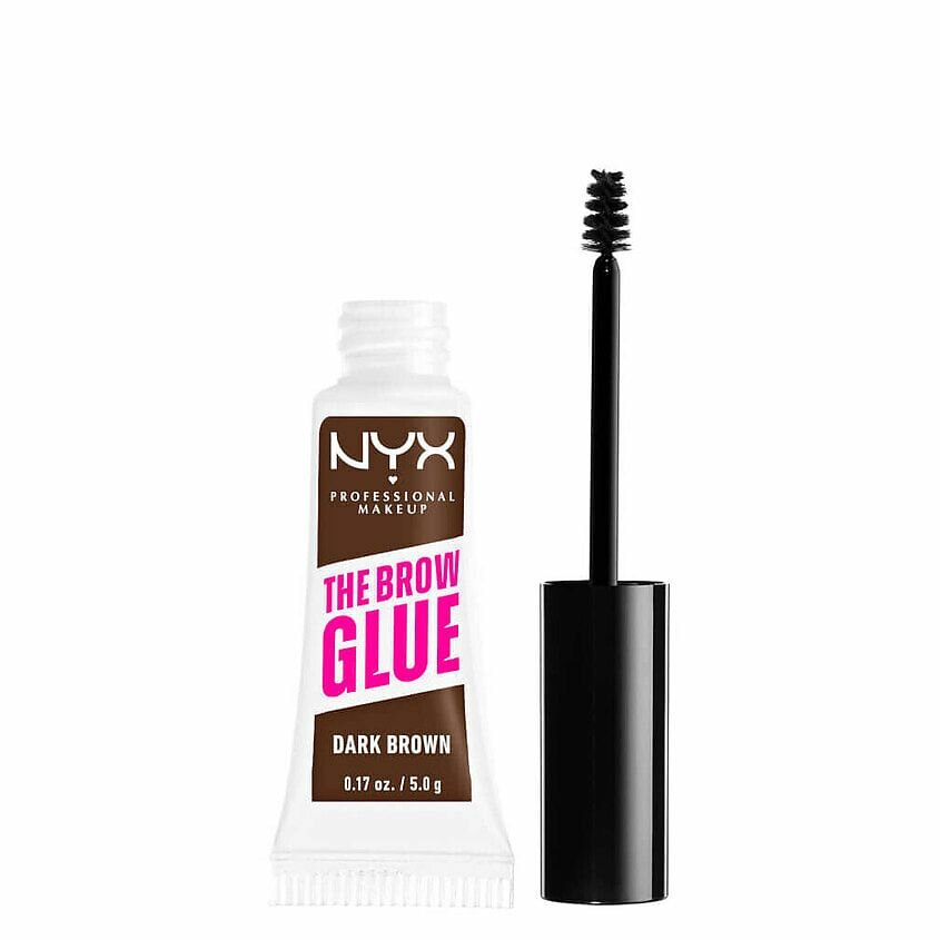 NYX PROFESSIONAL MAKE UP Гель для бровей с эффектом ламинирования The Brow Glue Stick, 5 г Dark Brown