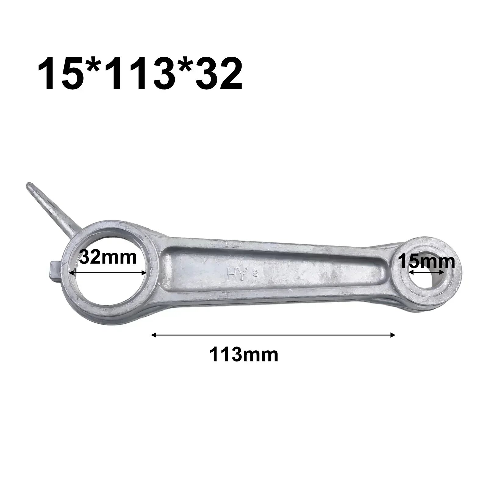 Шатун воздушного компрессора, серебряный алюминиевый сплав, соединительный стержень, несколько размеров, аксессуары для воздушного компрессора, фитинг для воздушного инструмента