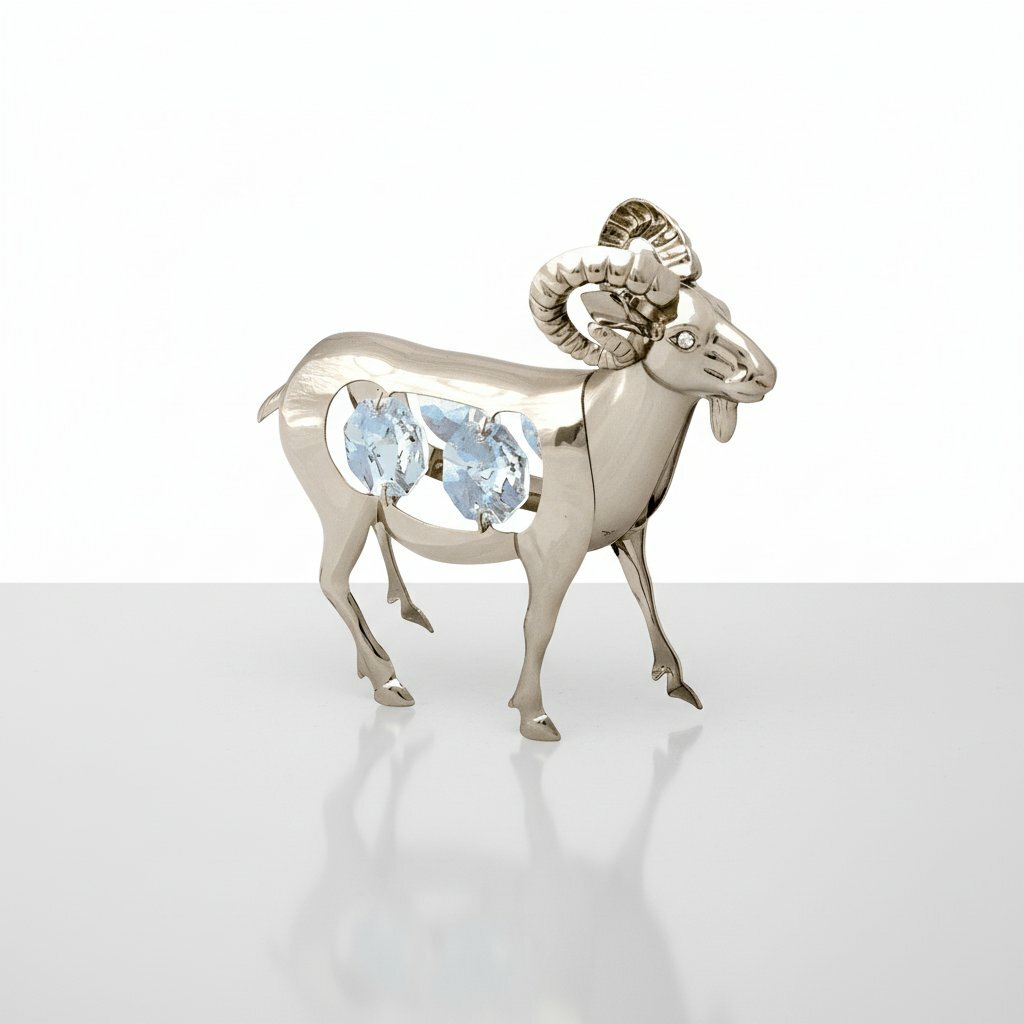 Фигурка Барашек посеребр. A2036825 Crystal Temptations, Металл, кристалл