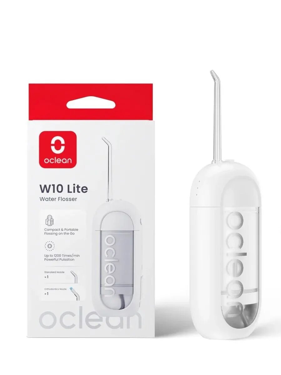 Ирригатор Oclean W10 Lite, белый / White / 3 режима / 150 мл
