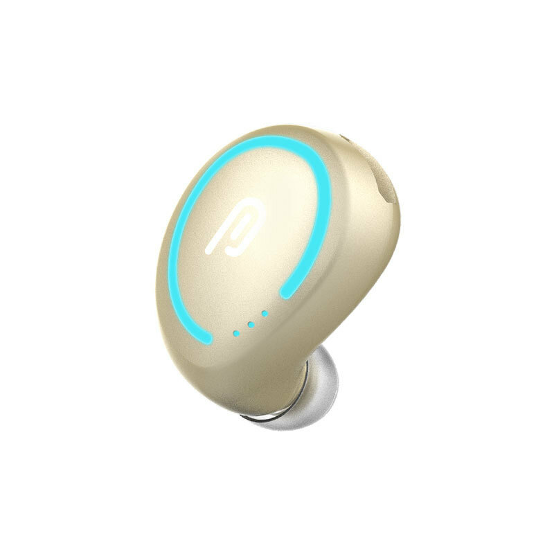 Наушники Bluetooth M-B8 одиночные стерео мини вкладыши беспроводные розового золота цвета для мобильных устройств