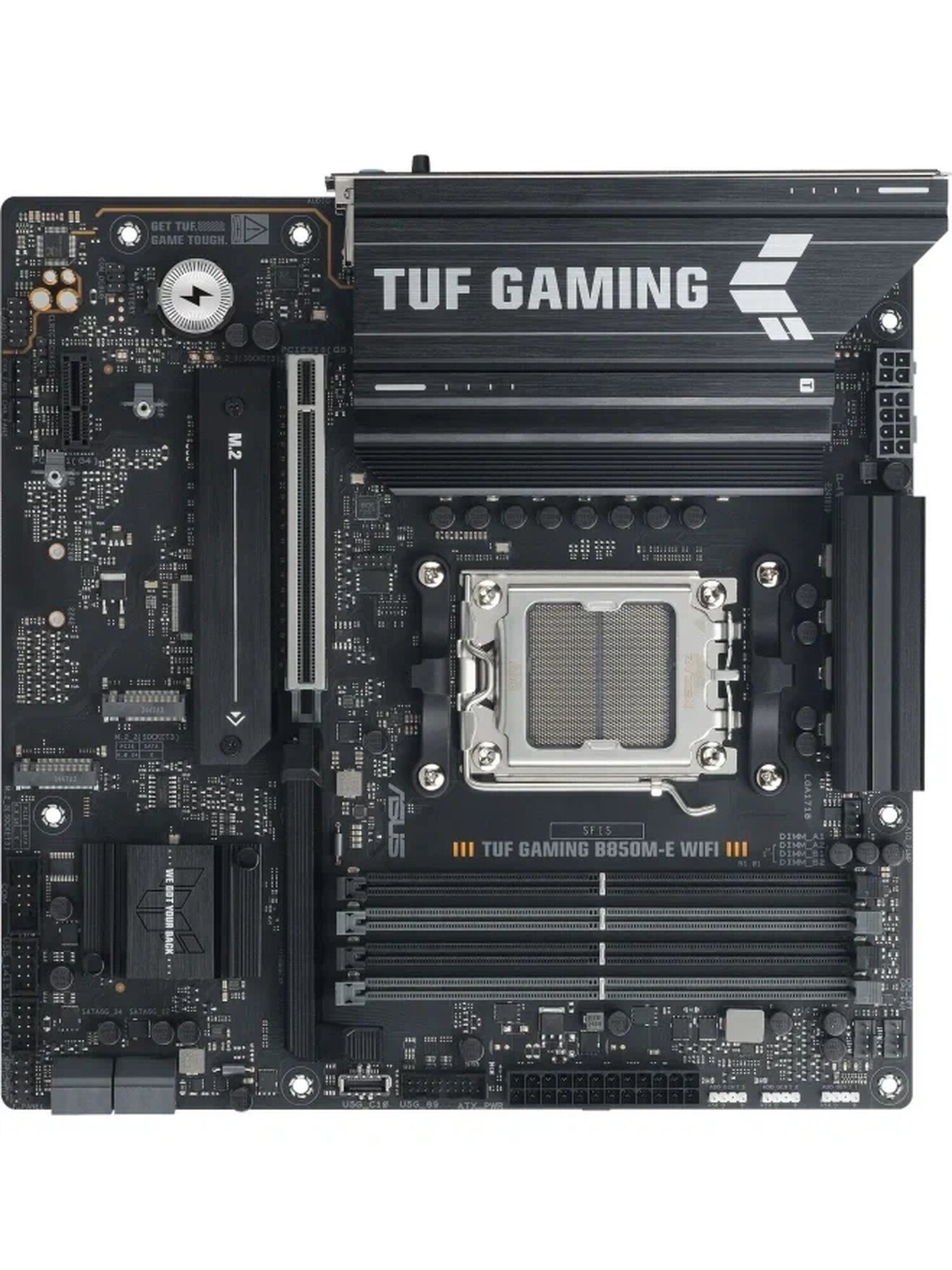 Материнская плата Asus TUF GAMING B850M-E WIFI, SocketAM5, AMD B850, mATX