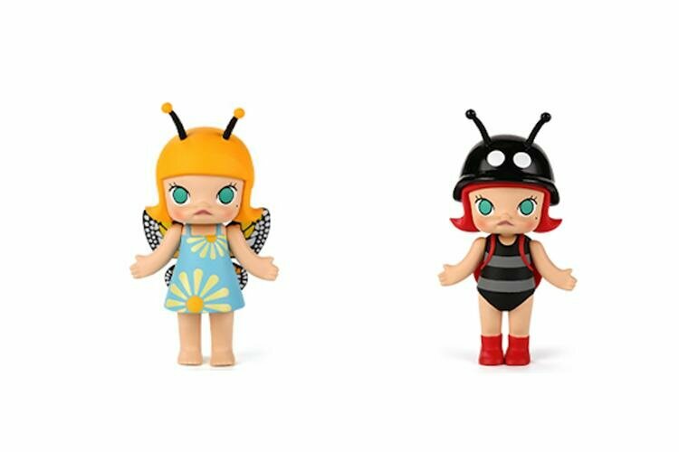 Коллекция фигурок унисекс POP MART Molly Insect Series, Confirmed model - monarch butterfly + ladybug (unboxing and unbagging)
