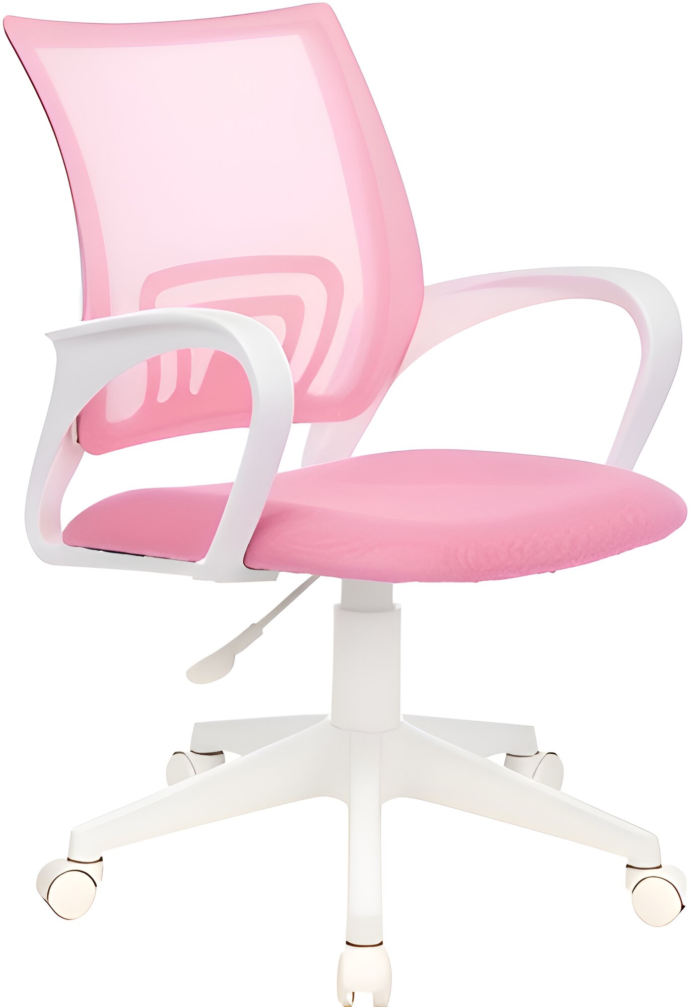 Кресло офисное Бюрократ CH-W695NLT TW-06A TW-13A pink/white, 120 кг