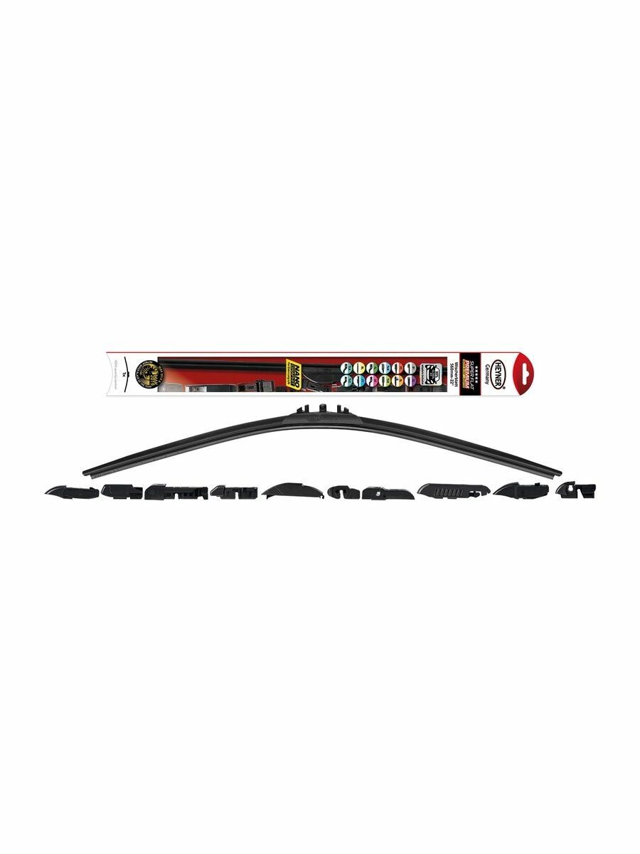 Щетка с/о 22"/56 см HEYNER SUPER FLAT PREMIUM (мультиадаптерная, бескаркасная)