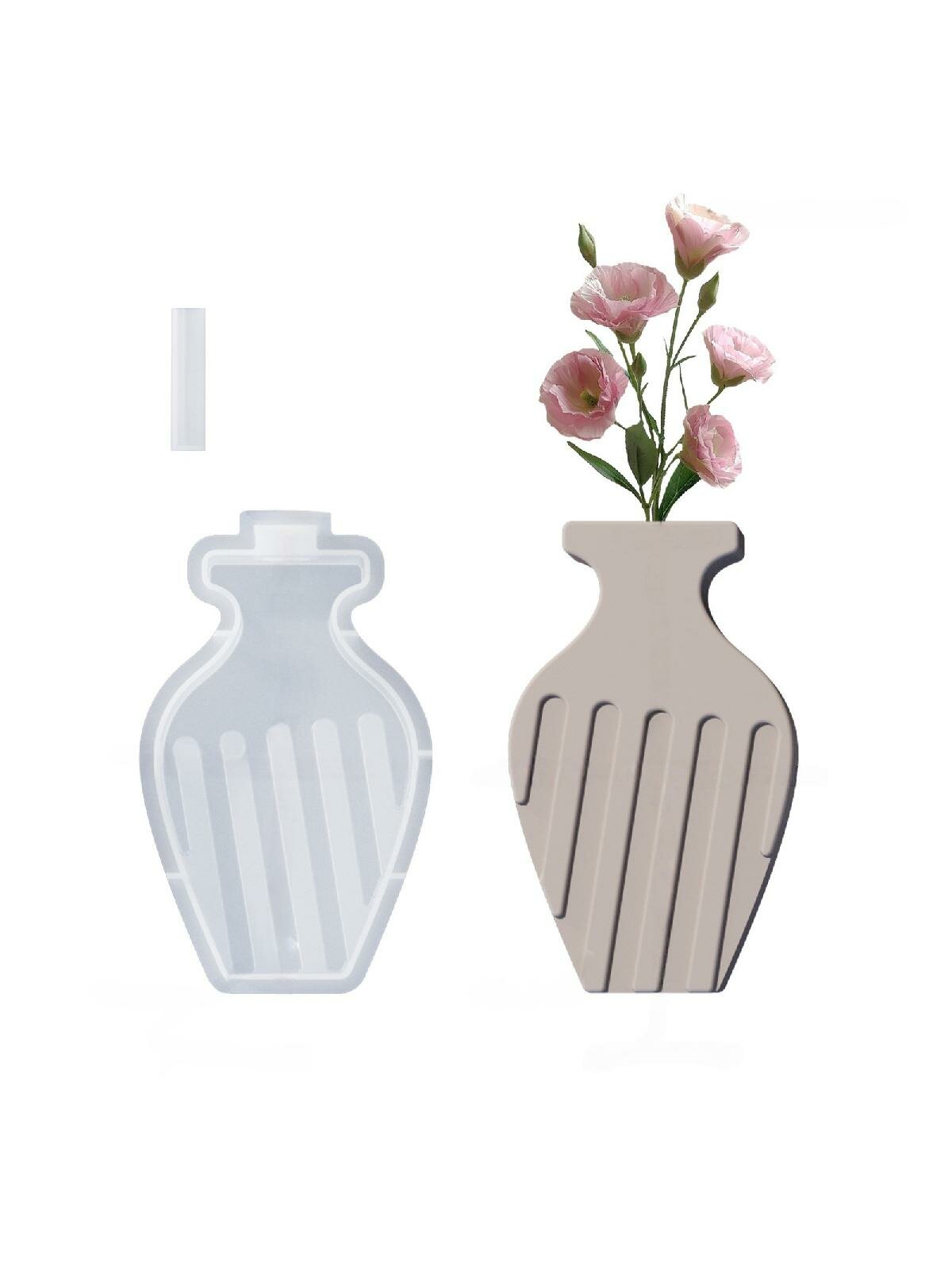 Силиконовые формы для ваз, формы из эпоксидной смолы для украшения ваз из гипса