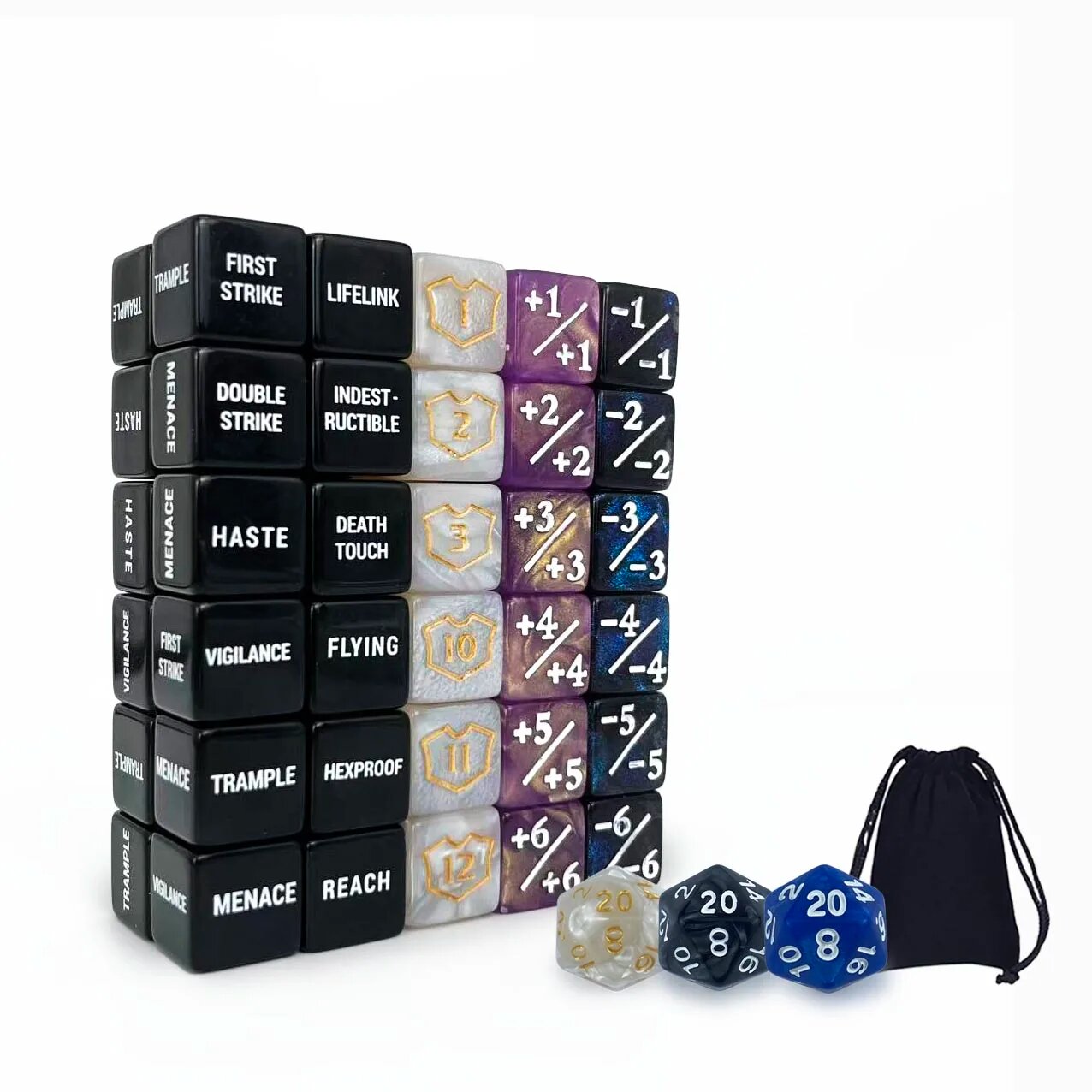 Набор кубиков MTG: способности, модификаторы, d20, Set2