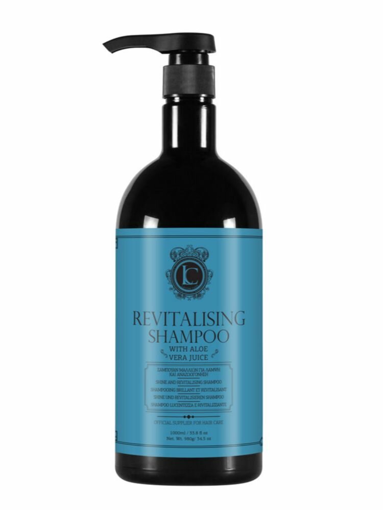 Lavish Care Шампунь для восстановления волос мужской "Revitalising Shampoo With Aloe Vera Juice" с дозатором в комплекте, 1000 мл